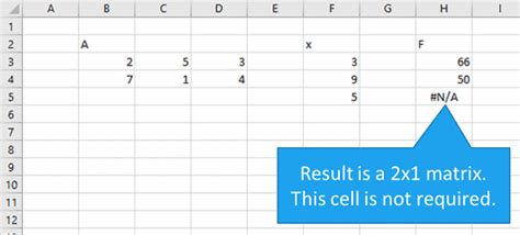 mmult excel function for matrix multiplication engineerexcel