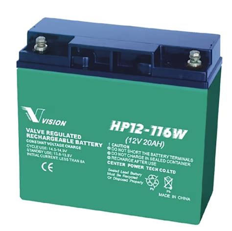 Hp12 116w X Battery Vision 12v 20ah High Rate Batteryplex