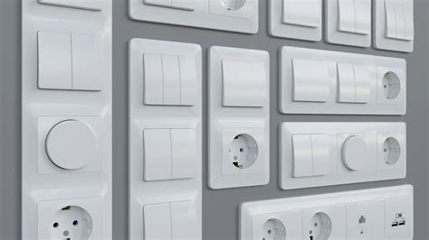 Schneider Electric Glossa Electric Muebles Blanco Modelo 3D $9 - .max ...