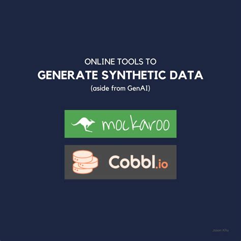 Jason Khu On Linkedin Here Are Two Online Tools For Generating Synthetic Data For Your Next