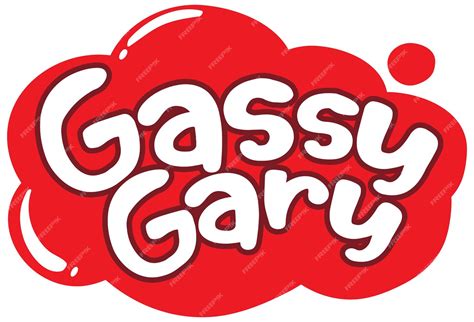 Free Vector Gassy Gary Logo Text Design