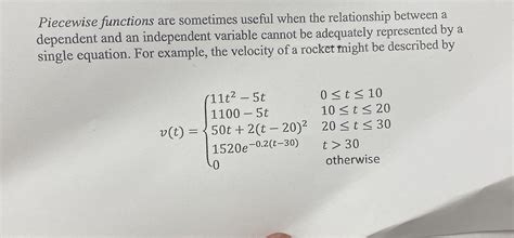 Solved Piecewise Functions Are Sometimes Useful When The