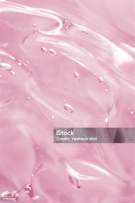 거품이 있는 부드러운 분홍색 액체 질감 모이스처라이징 플루이드 매크로 샷 기포에 대한 스톡 사진 및 기타 이미지 기포