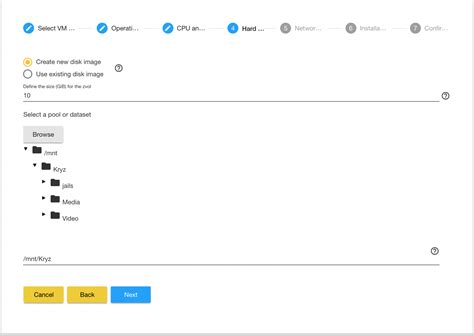 bhyve how to choose zvol for vm disk in 11 2 truenas community