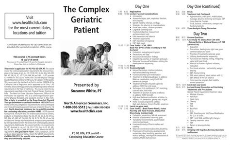 Pdf 2018 Course Dates And Locations The Complex · Pdf File• Ebp Normal Timing • Pnf Pelvic