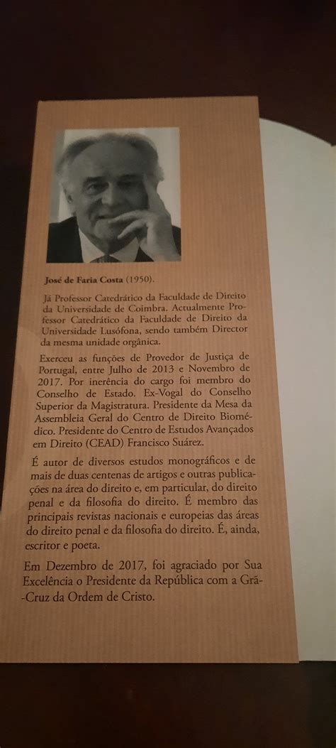 Filosofia do Direito Prof Diretor José de Faria Costa e Prof Bruno M
