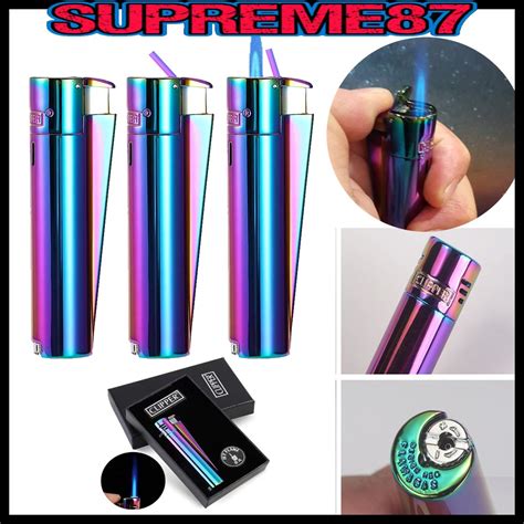 Clipper Retro Torch Pipe Lighter Metal Flint Free Fire Lighter Butane
