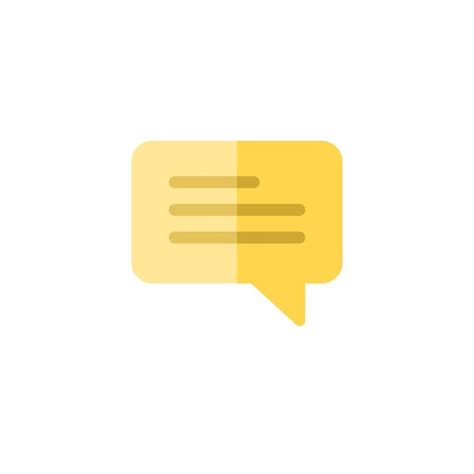 Premium Vector Message Icon Flat Design