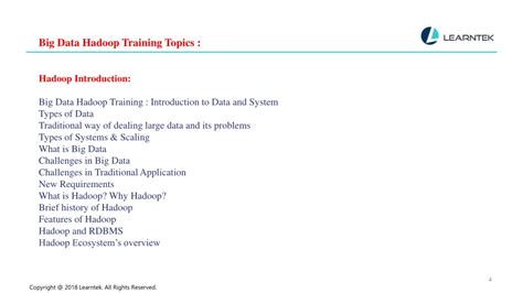 PPT Big Data And Hadoop Training PowerPoint Presentation Free