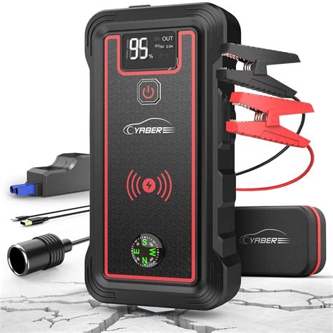 Car Jump Starter Powerbank With LCD Screen Life Changing Products