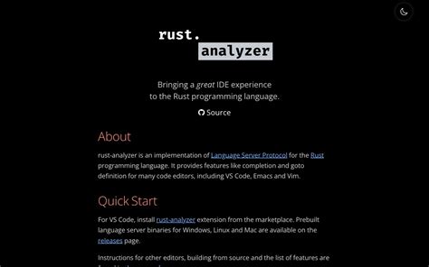 Rust Analyzer A Formatter For Rust Rating And Alternatives Analysis Tools
