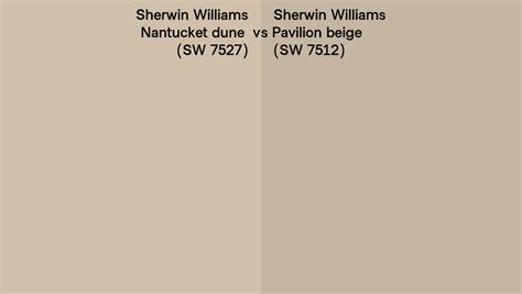 Sherwin Williams Nantucket Dune Vs Pavilion Beige Side By Side Comparison