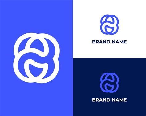 Negative Space B Letter On Square Shape Simple Minimal Logo 19816869