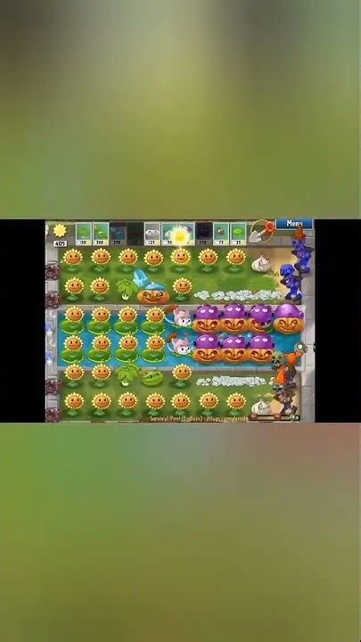 Pvz Supervivencia Infinita Piscina Estrategia 14 Gasosetas Shorts