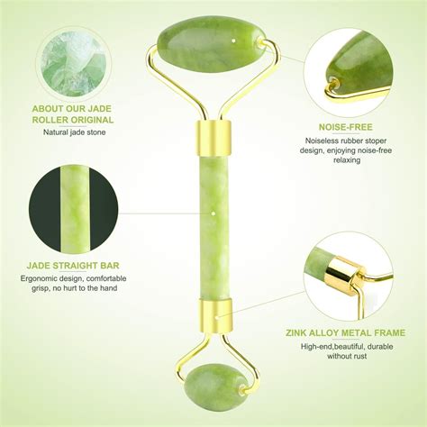 Jade Roller And Gua Sha Set For Facial And Body Massage Wonderwin Skin
