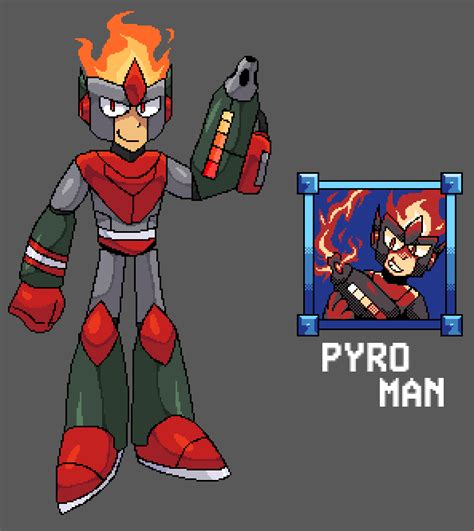 Pixilart Pyro Man By Rotijuegos