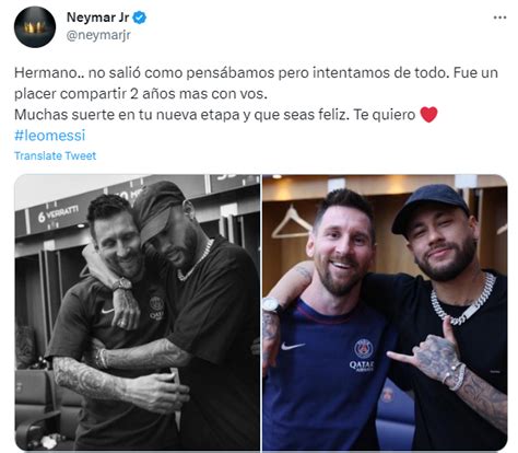 Neymar Se Despede De Messi No PSG Clube FM Brasil