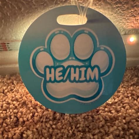 Consent Custom Fursuit Badge Tags Custom Text Furry Badge Commission