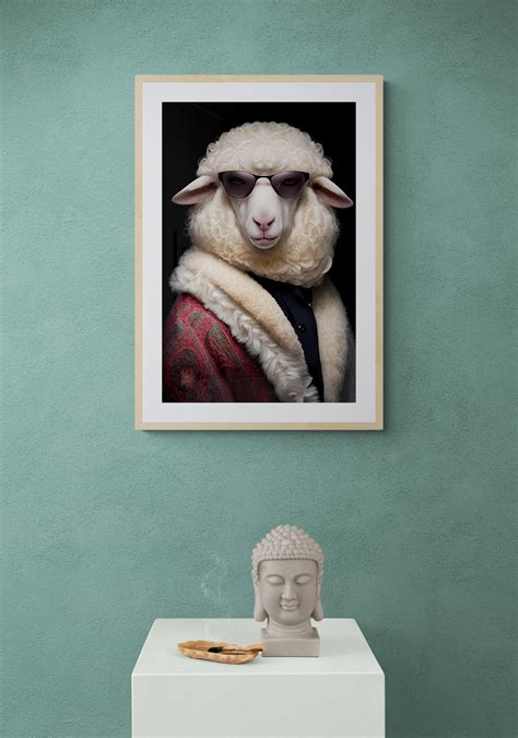 Sheep Wall Art Sheep Wall Décor Sheep Poster Sheep T Sheep
