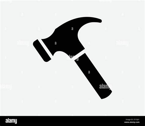 Hammer Icon Repair Construct Construction Hit Tool Industry Equipment