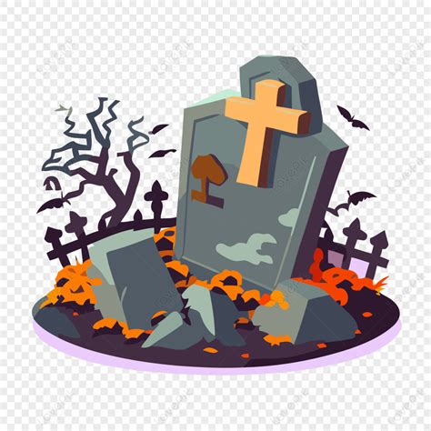 할로윈 무덤클립 아트만화상표 Png 일러스트 무료 다운로드 Lovepik
