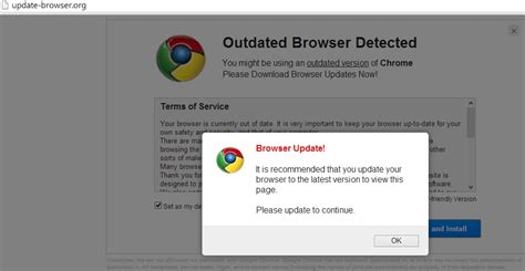 Beware Of Update Browser Org Pop Ups System Tips For Your Computer
