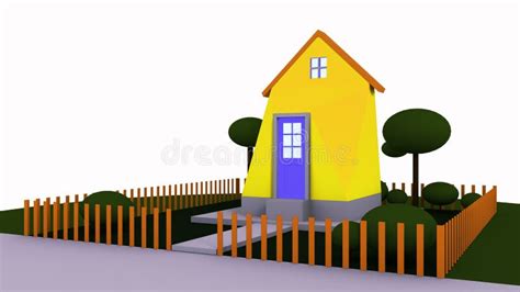 Country House With Red Roof Stock Vector Illustration Of Agency Architecture