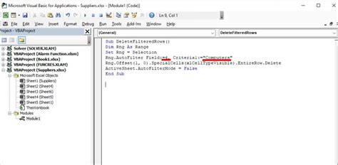 How To Delete Filtered Rows In Excel