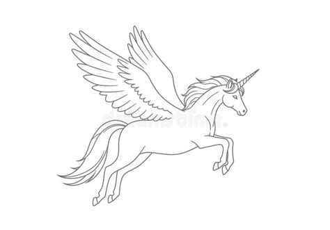 How To Draw A Unicorn With Wings Full Body