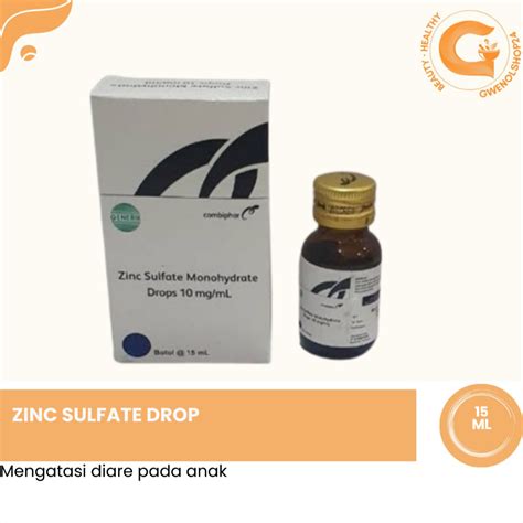 Jual Zinc Sulfate Drop 15 Ml Combiphar Shopee Indonesia