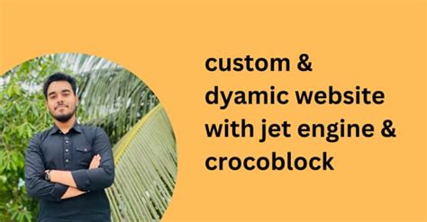 Using Crocoblock And Jet Engine I Make A Dynamic Website By Developer