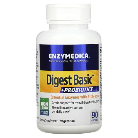 Enzymedica Digest Basic Probiotics 90 капсул