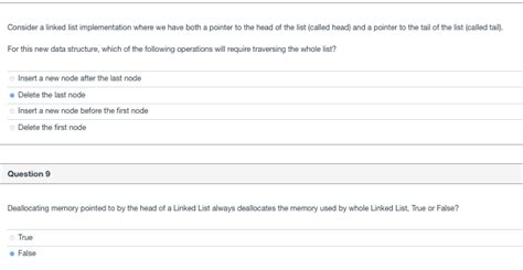 Solved Question 10 You Want To Write Code That Will Delete