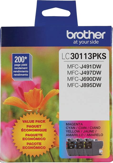 Amazon Brother Genuine LC401XL 3PK High Yield 3 Pack Color Ink