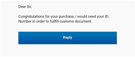Someone Asking For ID Number For Customs What Does This Mean Is It Safe R Ebay