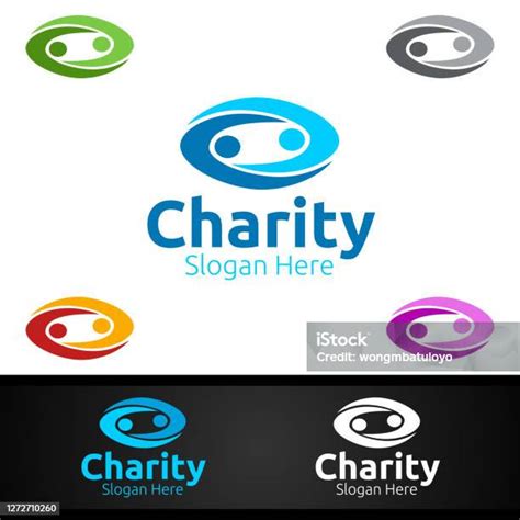 자발적 교회 또는 자선 기부를 위한 기부 C 도움 자선 재단 창의적 상징 0명에 대한 스톡 벡터 아트 및 기타 이미지 0명