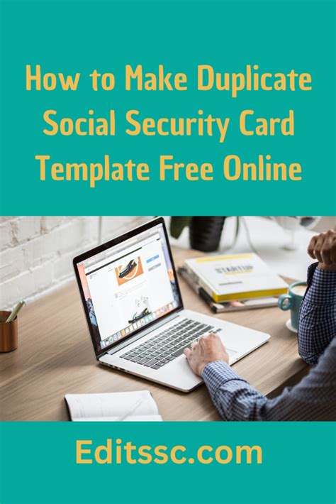 how to make duplicate social security card template free online [4 ways