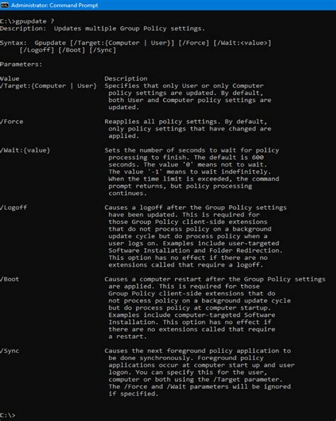 Gpupdate Switches Gpupdate Vs Gpupdate Force Learn [solve It]