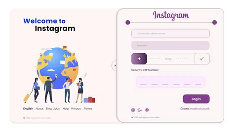 New Social Media Login Sign Up Page Ui Design On Behance