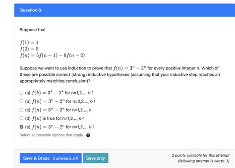 Solved Suppose That F11f25fn5fn−1−6fn−2 Suppose