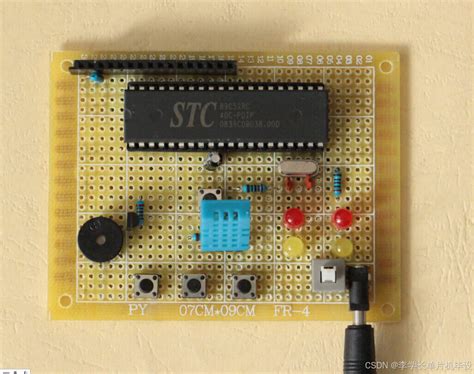 基于89c51的dht11温湿度检测设计（原理图pcb或洞洞板程序实物参考文档使用教程）基于at89c51实现单片机dht11温湿度检测 Csdn博客