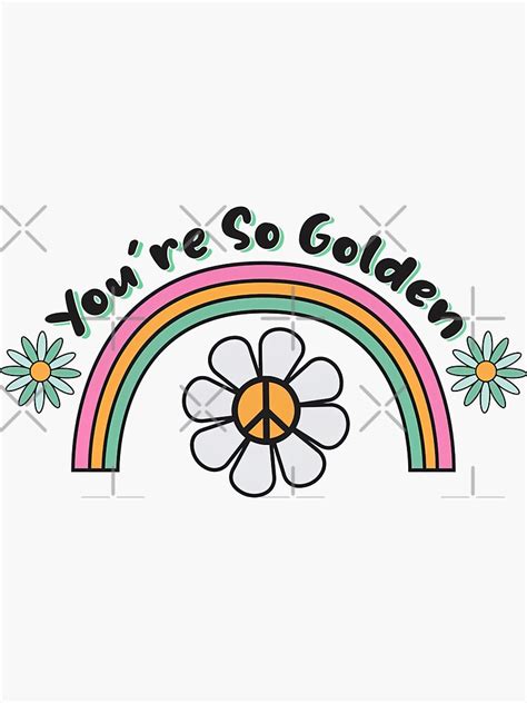 You Are So Golden Harry Styles Daisy And Rainbow You Are So Golden