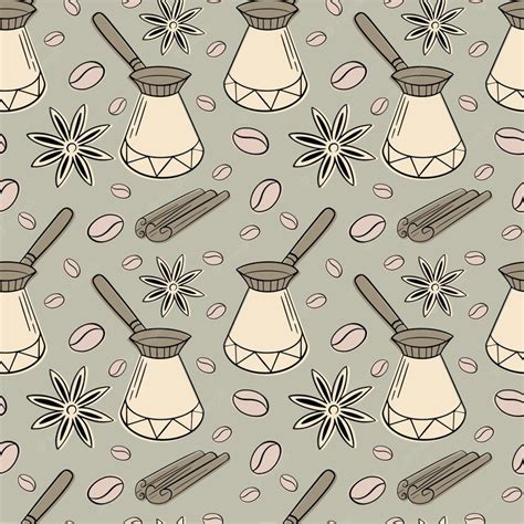 Premium Vector Coffee Color Hand Drawn Collection Vector Sketch