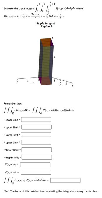 Answered Evaluate The Triple Integral F X Y Z … Bartleby