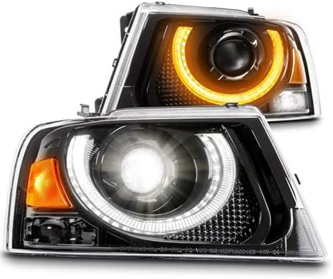 Amazon TRUE MODS Black LED Headlight Assembly Replacement For 2004