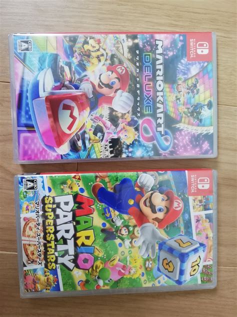 マリオカート8デラックスとマリオパーティスーパースターズの新品未開封セット｜paypayフリマ