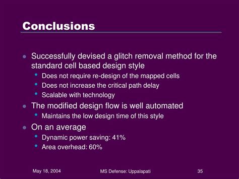 Ppt Low Power Design Of Standard Cell Digital Vlsi Circuits
