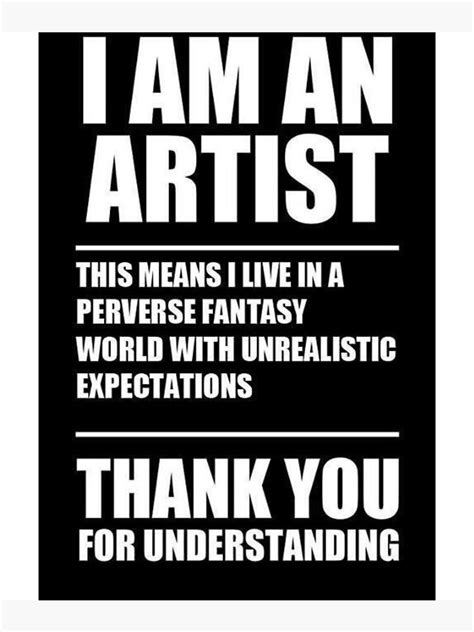 Artist Saying Thank You For Understanding Sticker For Sale By
