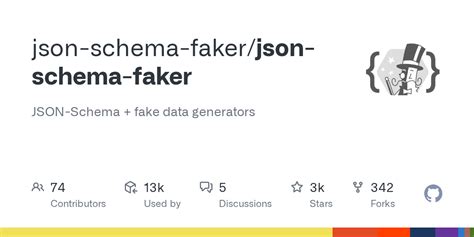 Github Json Schema Fakerjson Schema Faker Json Schema Fake Data Generators