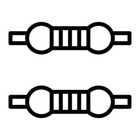 Resistor Line Icons Design 47113195 Vector Art At Vecteezy